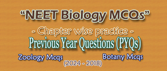 NEET Biology MCQs — PYQs & NCERT Practice (Class XI–XII)